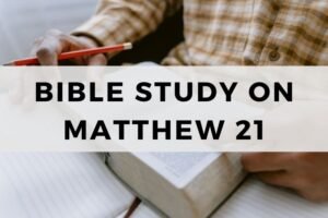 Bible Study on Matthew 21: Triumphal Entry and Temple - FAITH WALK ...