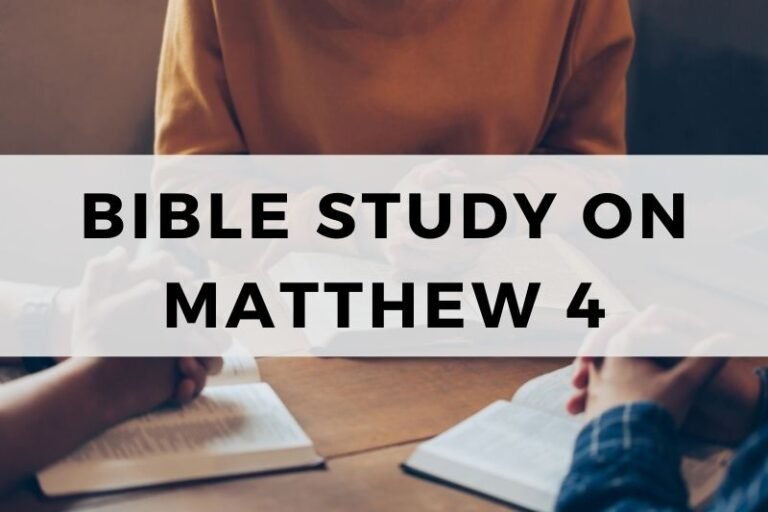 Bible Study on Matthew 4: Temptation and Start of Ministry - FAITH WALK BIBLE STUDY